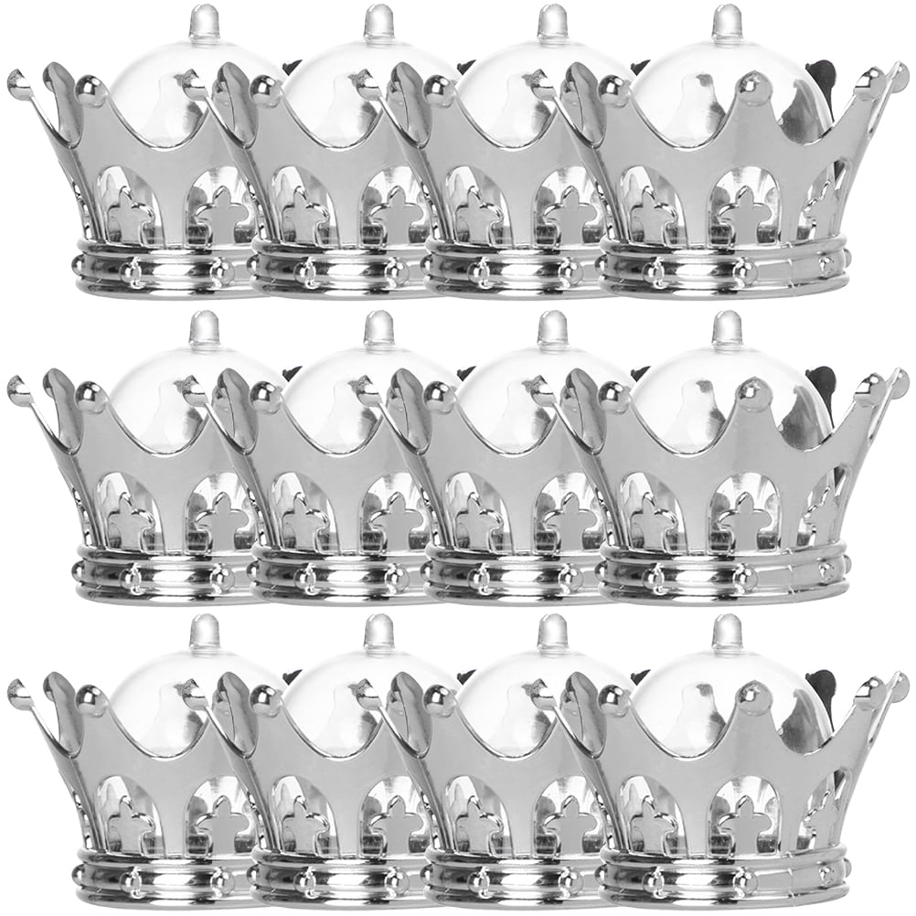 Raindrops Silver Crown Shaped Candy Boxes for Storage Made of Plastic ...