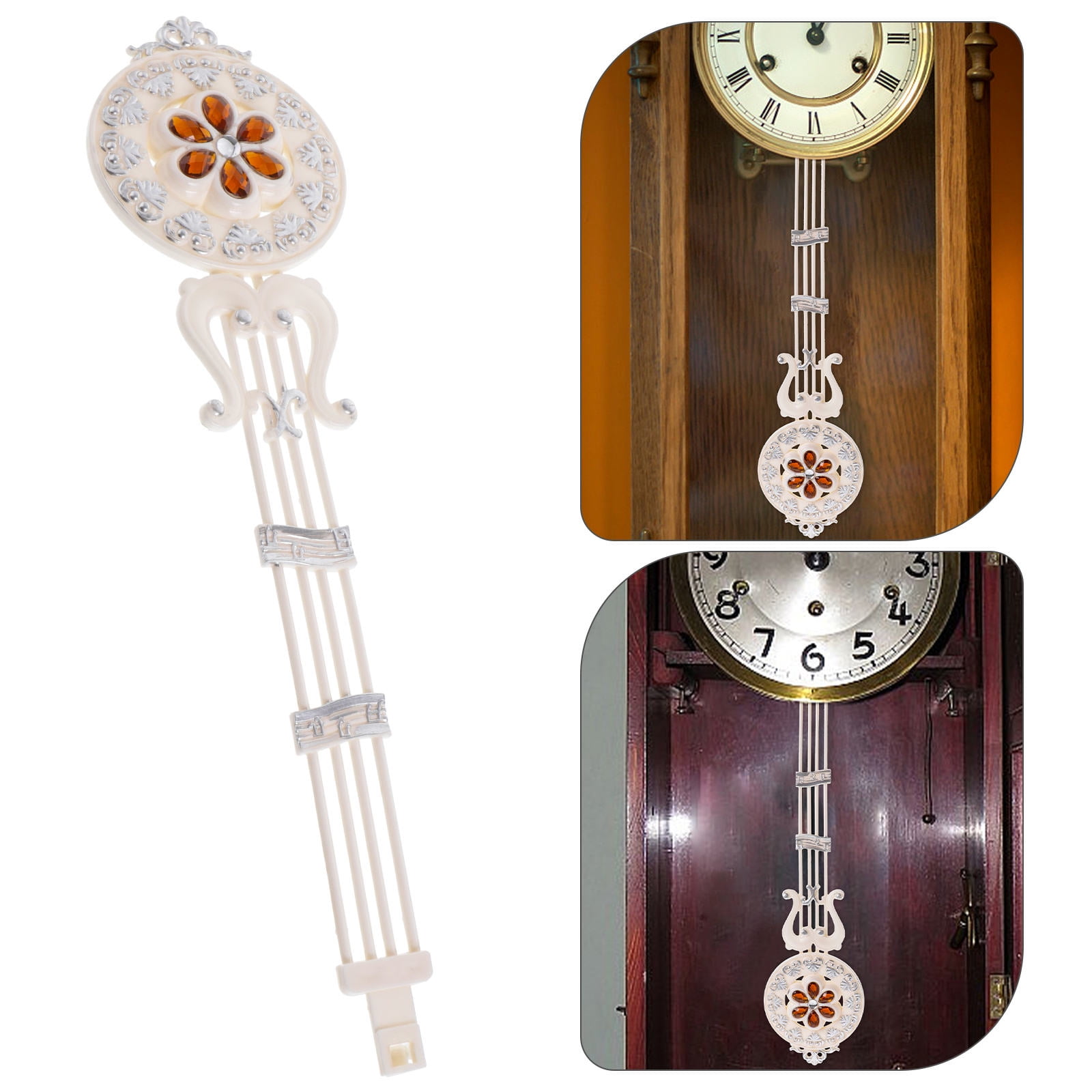 Raindrops Silver Wall Clock Mechanism Part Pendulum Weight Work ...