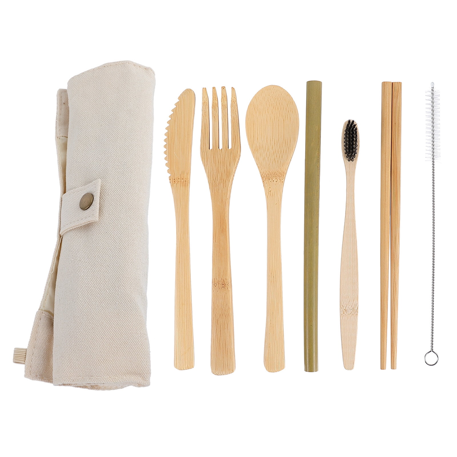 Raindrops Reusable Bamboo Tableware Set Portable and Comfortable for ...