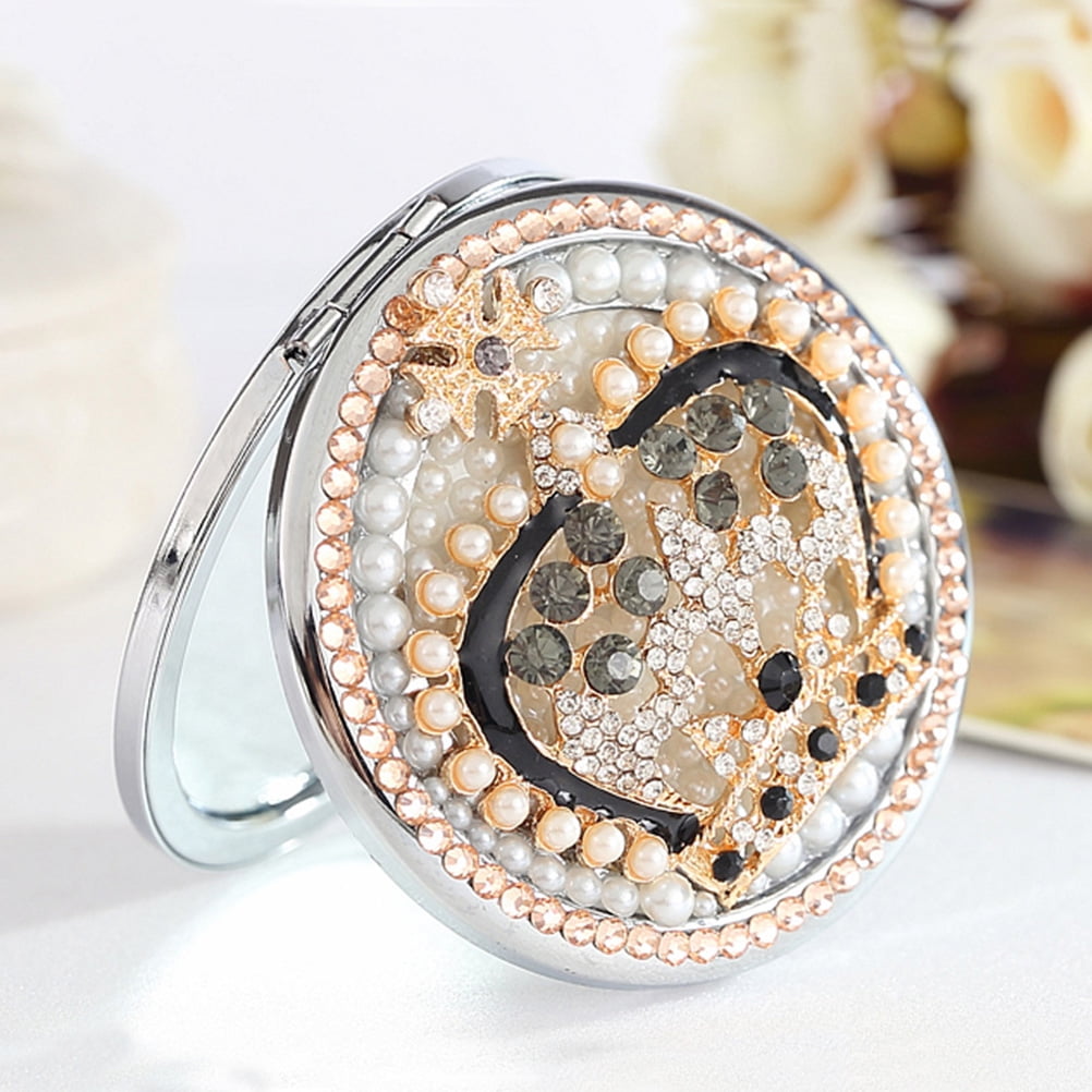 Raindrops Simple Compact Mirror Small Women's Chic Woman Travel - Walmart.com