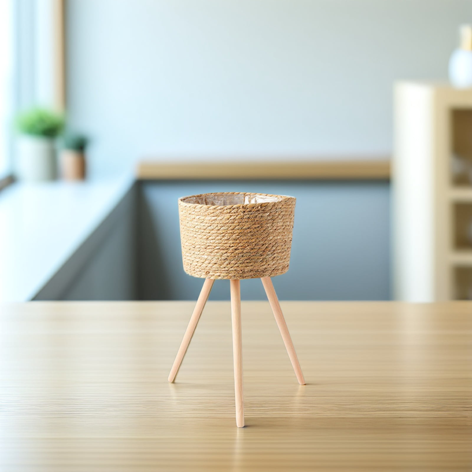 Raindrops Simple Flower Stand Decorative Wood for Corridor 1Pcs ...