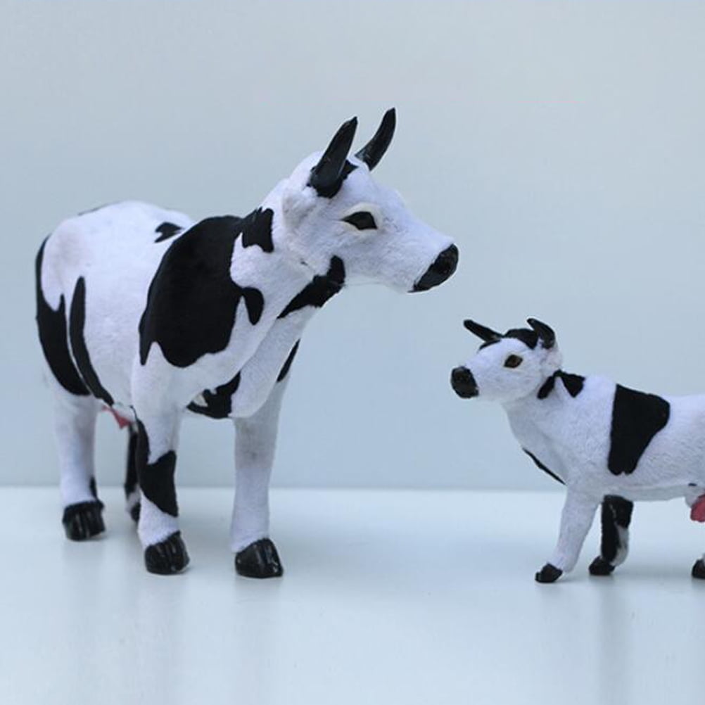 Raindrops Simulated Milk Cow Model Aritificial Milk CowToy Lifelike ...