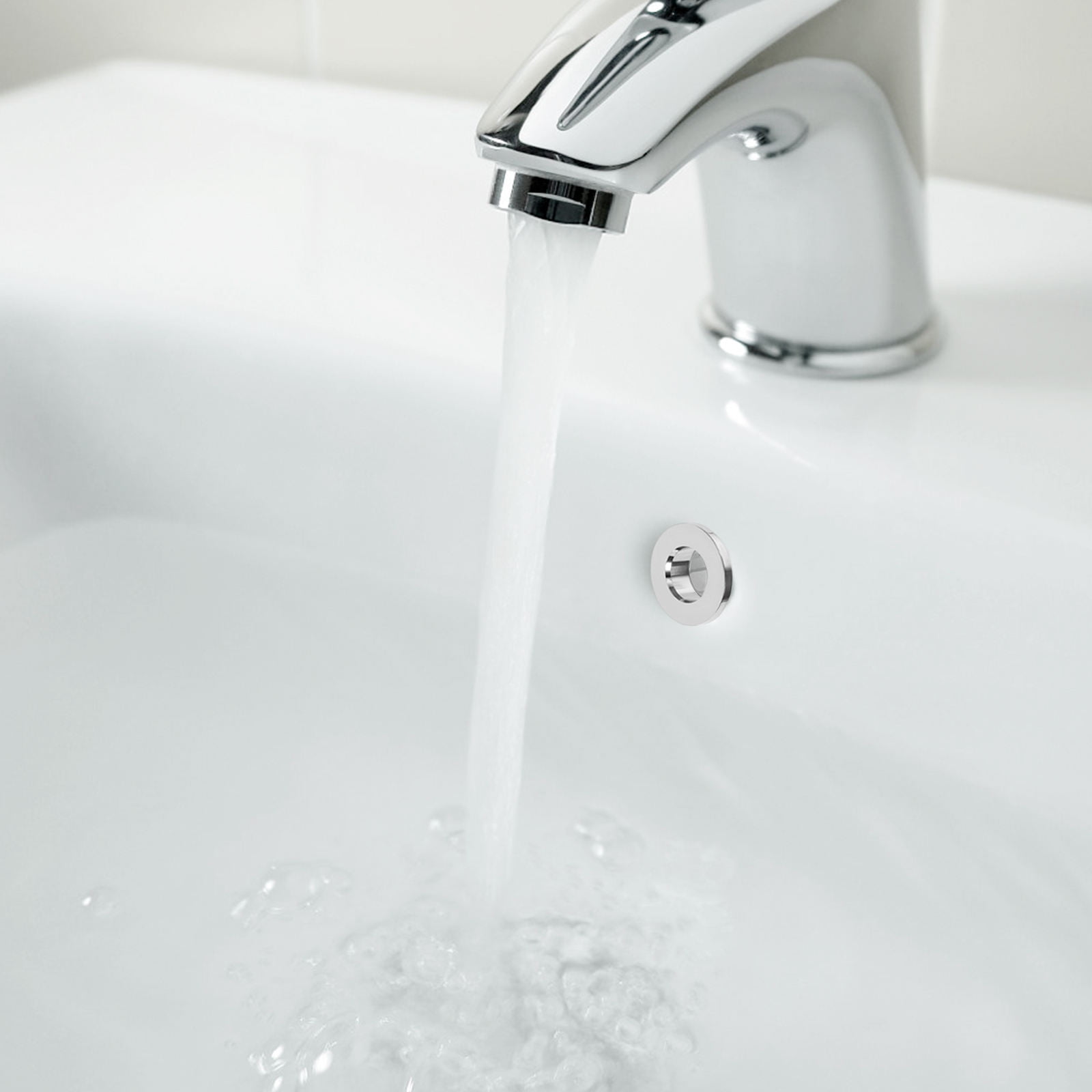 Raindrops Sink Basin Trim Overflow Cover Round Hole Cap for Bathroom ...