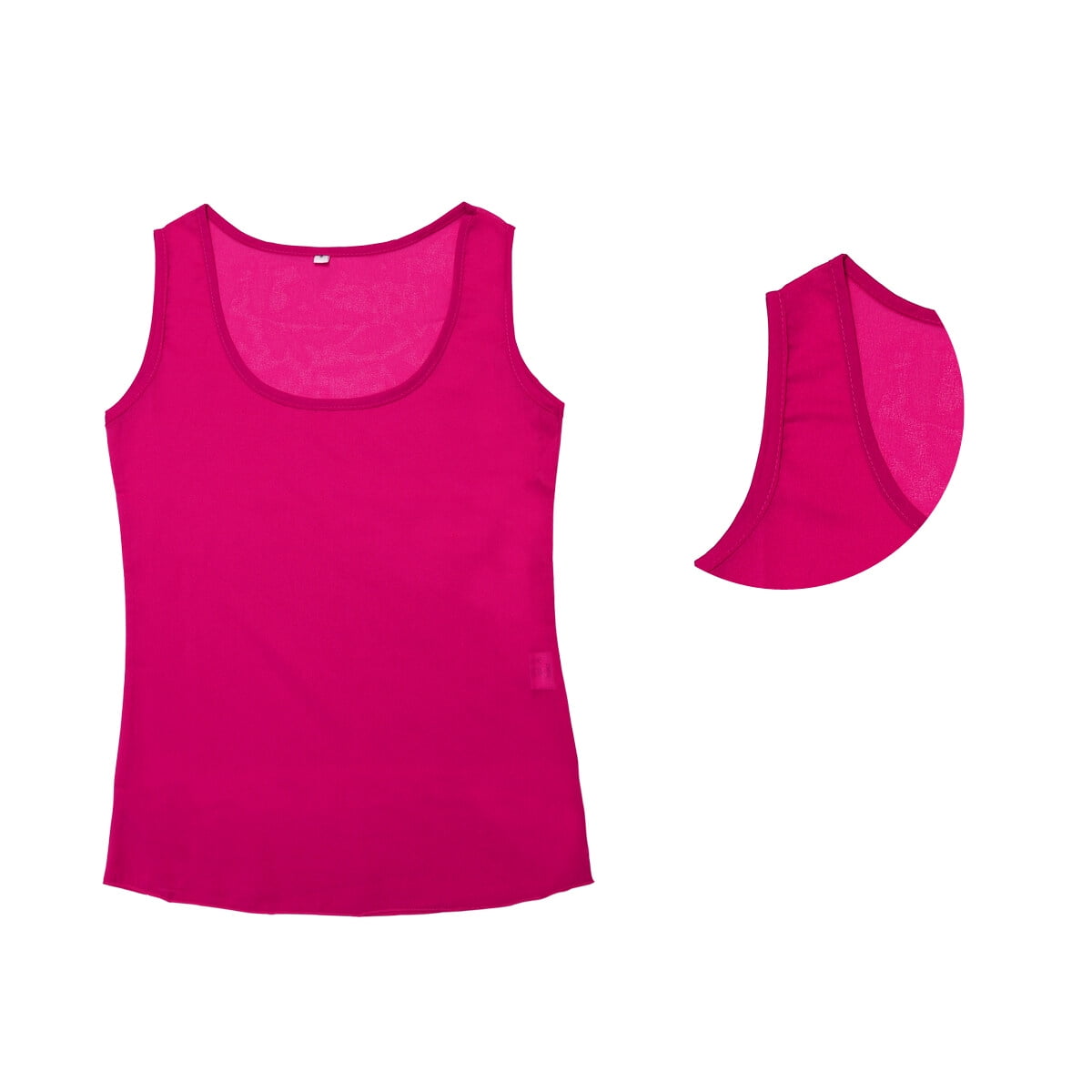 Raindrops Sleeveless Blouses Rosy Chiffon Vest Cooling Effect For ...