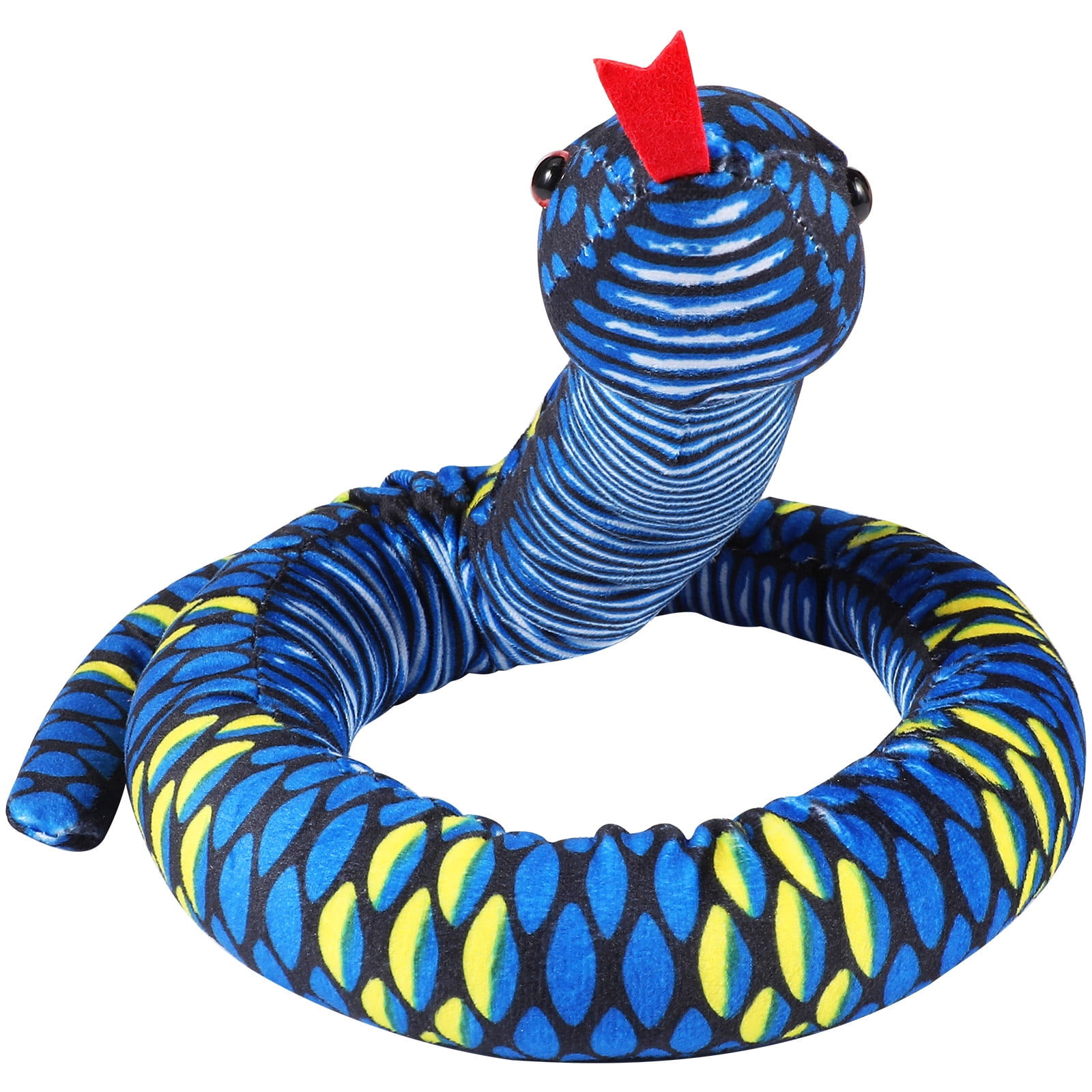 Raindrops Snake Stuffed Toy Huge Plush Snakes Realistic Animals ...