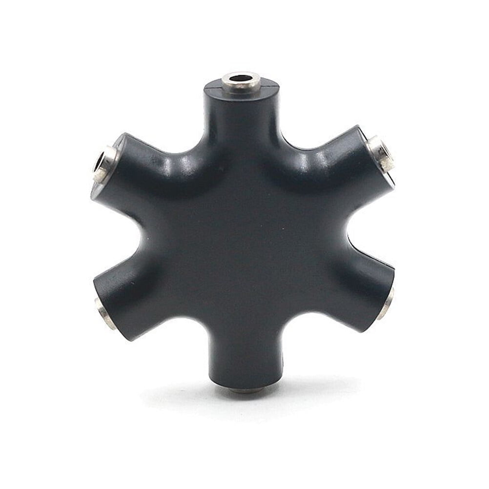 Raindrops Snowflake 6 Way 3.5mm Splitter for Audio Earphone Headphone ...