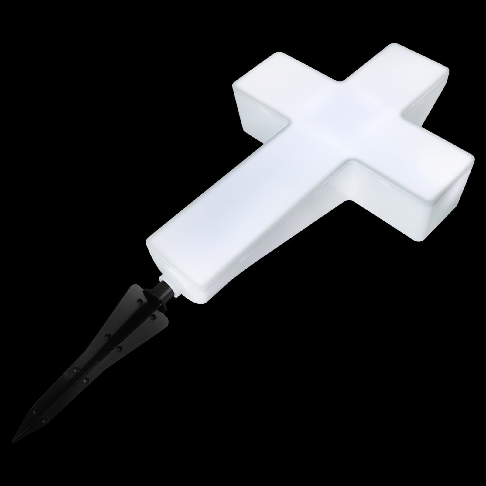 Raindrops Solar Powered Cross Light for Cemetery Waterproof Plastic ...