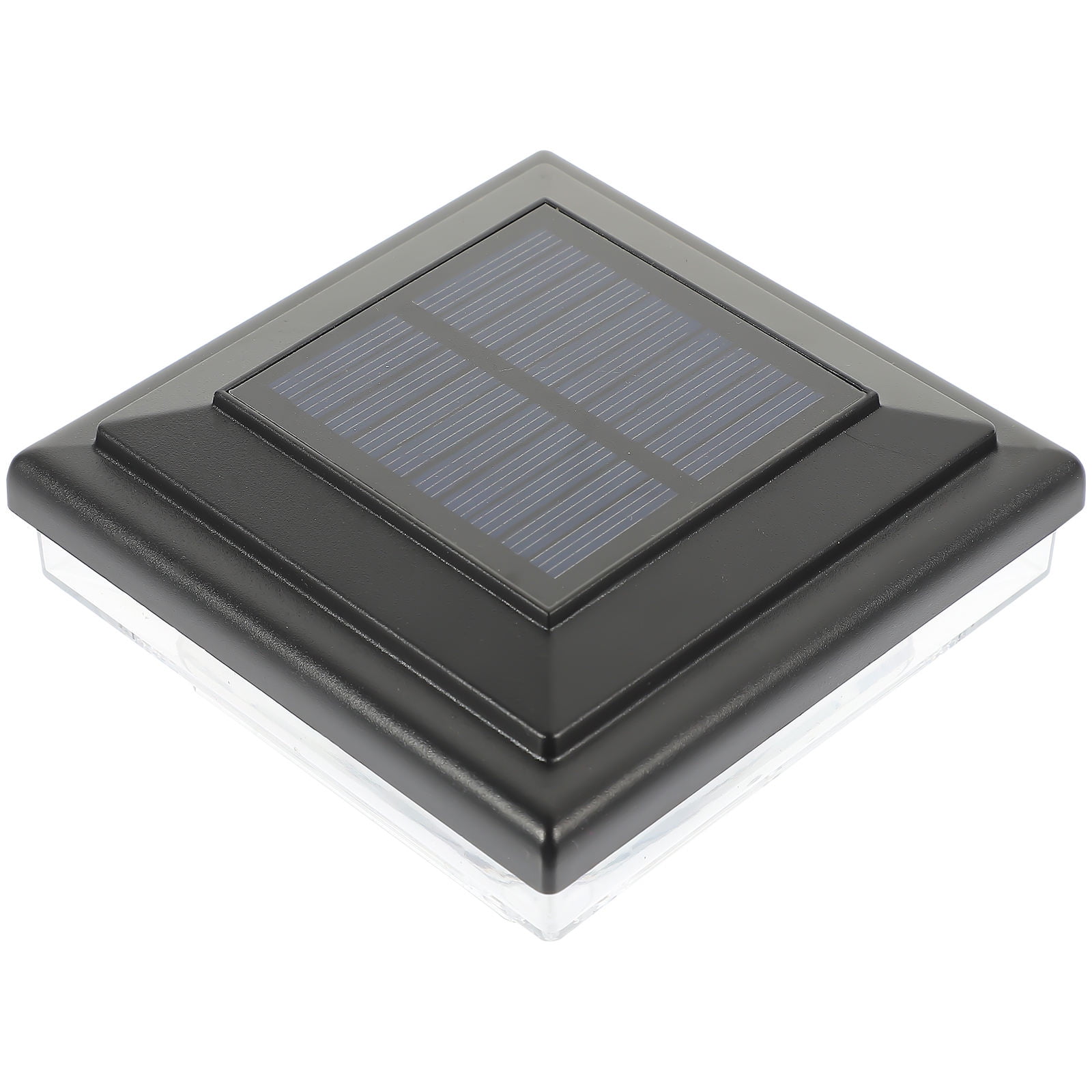 Raindrops Solar Powered Post Cap Lights for Outdoor Use Black ABS PC ...