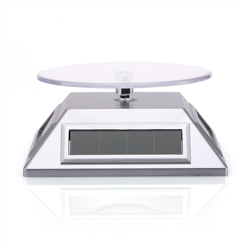 Raindrops Solar Powered Rotating Display Stand for Jewelry Made of ABS ...
