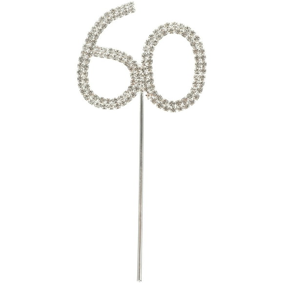 60th Wedding Anniversary Cake Topper