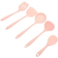 Raindrops Pink Silicone Spatula Set with Round Edges for Kitchen Use ...