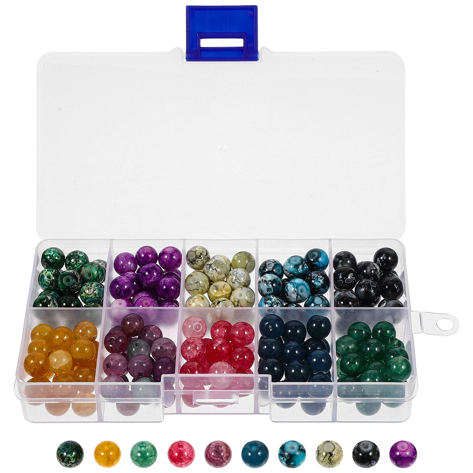 Raindrops Spinner Crystal Micro Glass Bead Necklace Making Beads ...