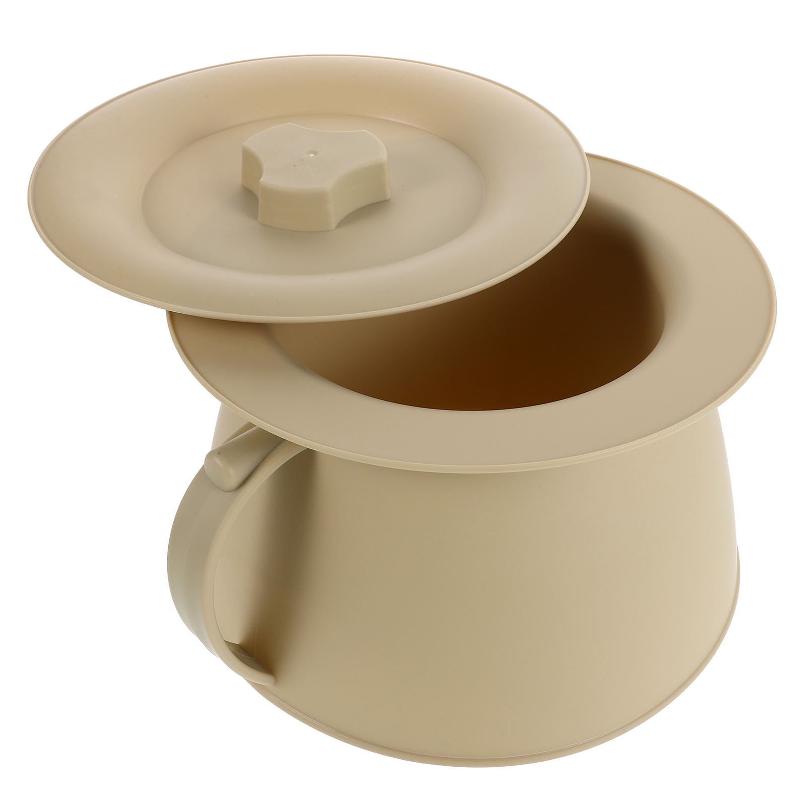 Raindrops Bedside Urinal Thickened Plastic 1Pack 8.8X8.8X5.4In Round ...