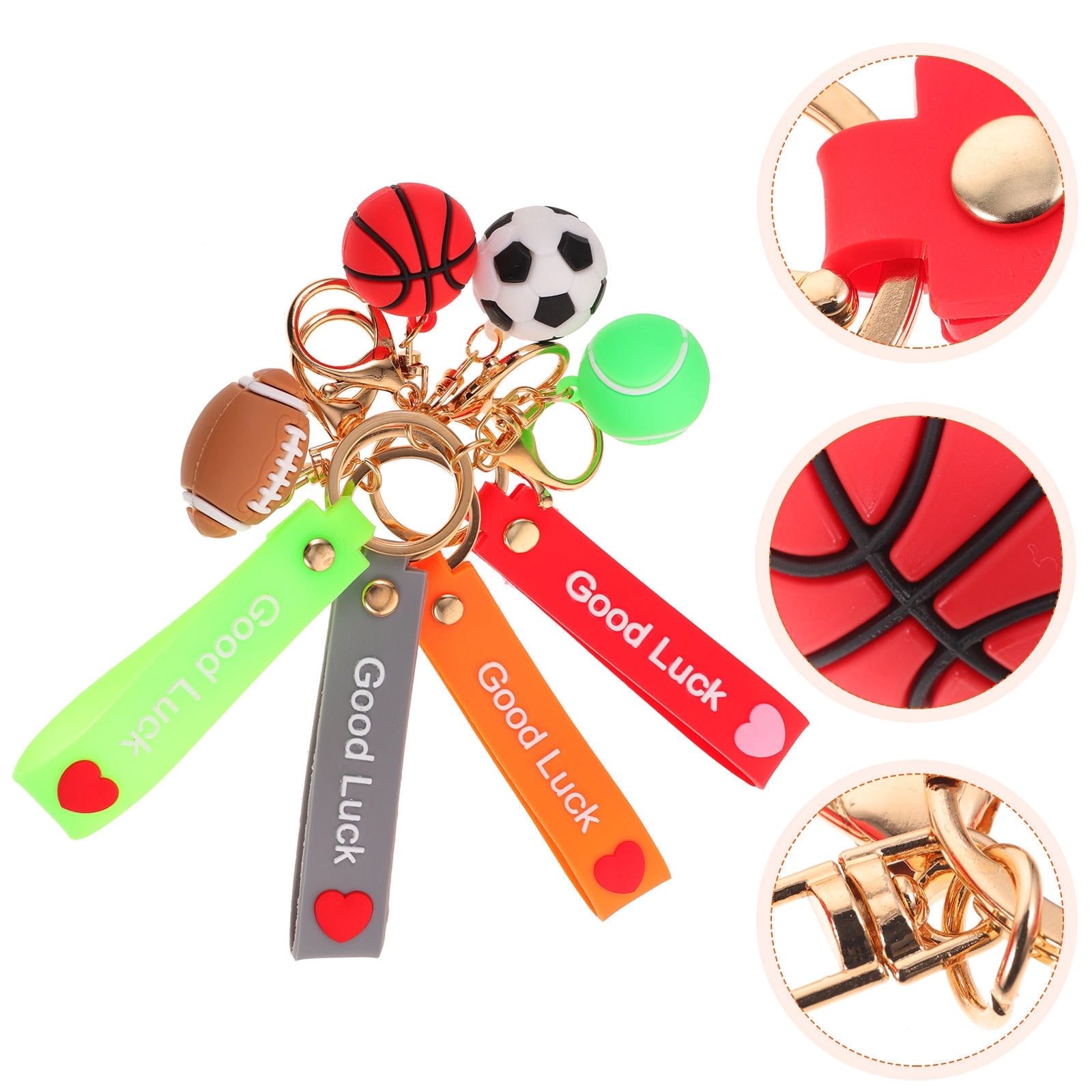 Raindrops Sports Themed Keychains for Kids with Assorted Color PVC and ...