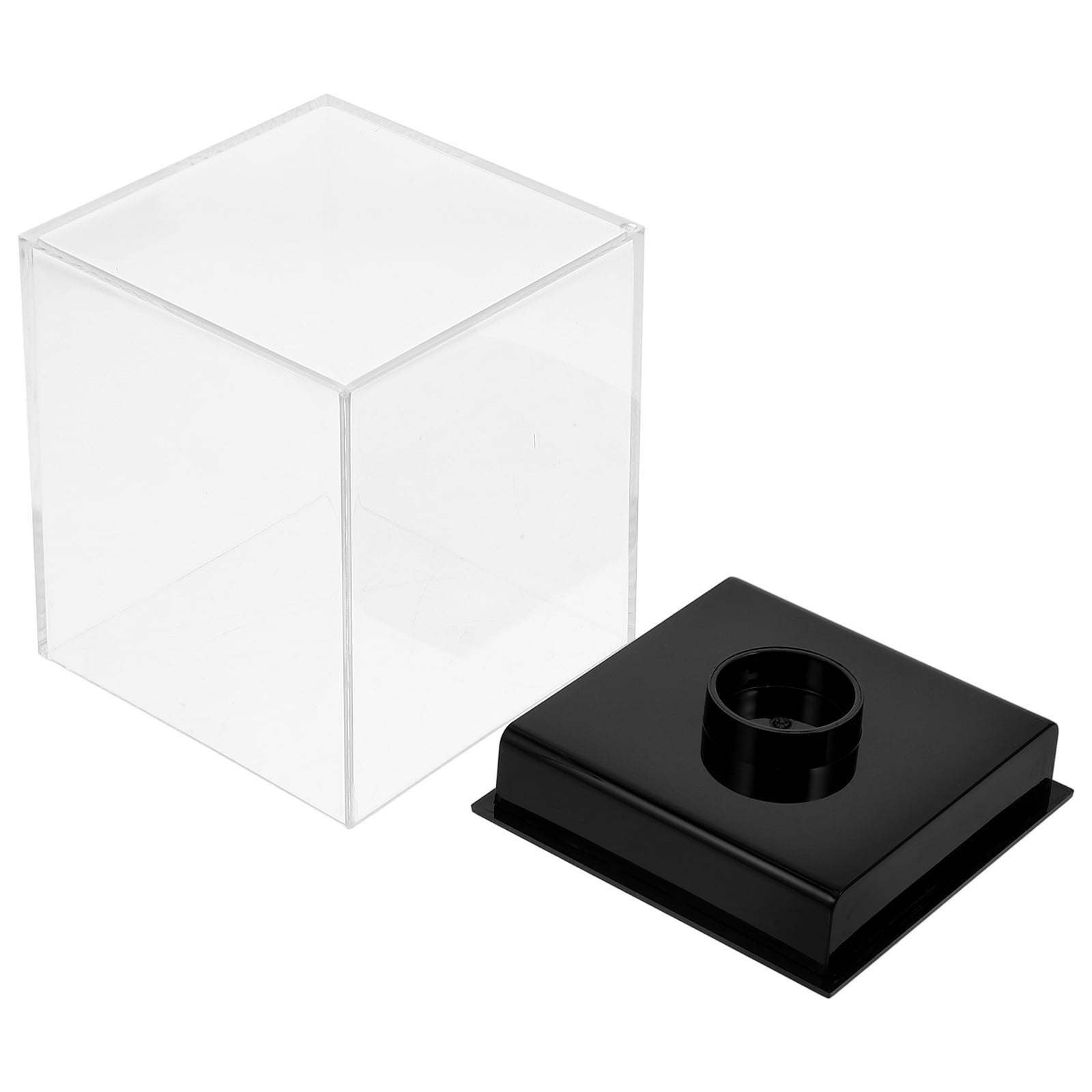 Raindrops Square Baseball Display Case Clear Acrylic Cube Baseball ...