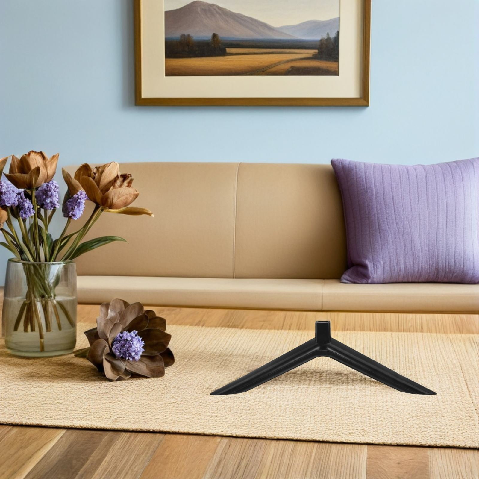 Raindrops 2Pairs Black Plastic Tabletop TV Stand Brackets Replacement ...