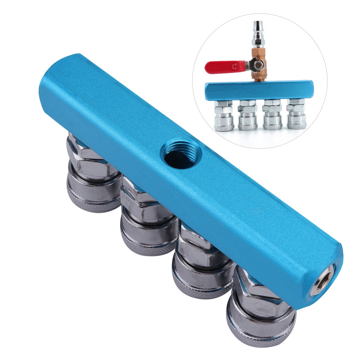 Raindrops Stainless Quick Connect Air Fittings Coupler and Plug Kit ...