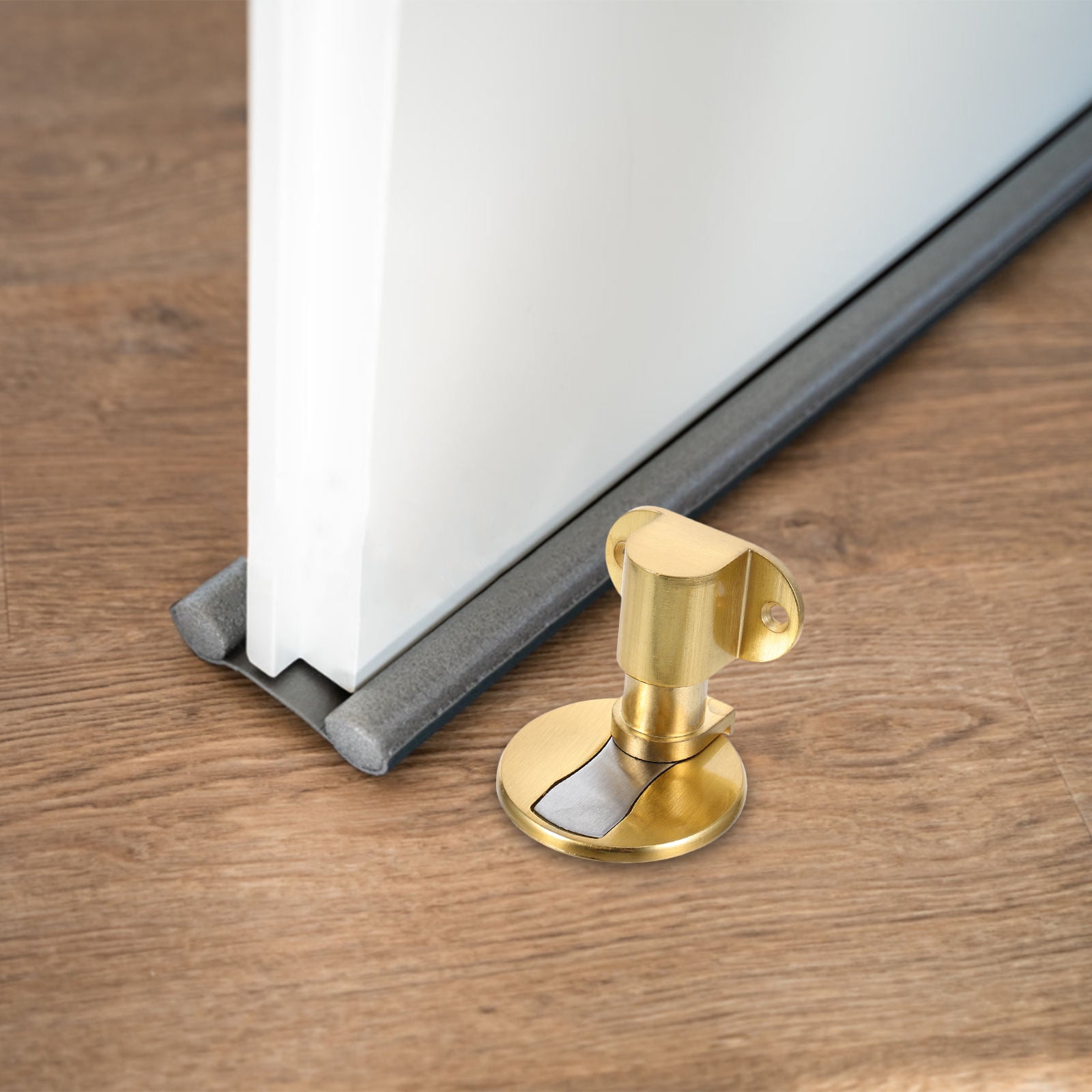 Raindrops Stainless Steel Adjustable Door Stop Magnetic Door Fastener ...