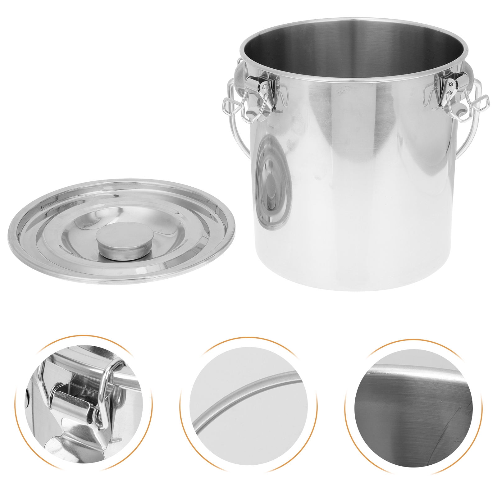 Raindrops Stainless Steel Airtight Barrel Fire Extinguisher Bucket ...