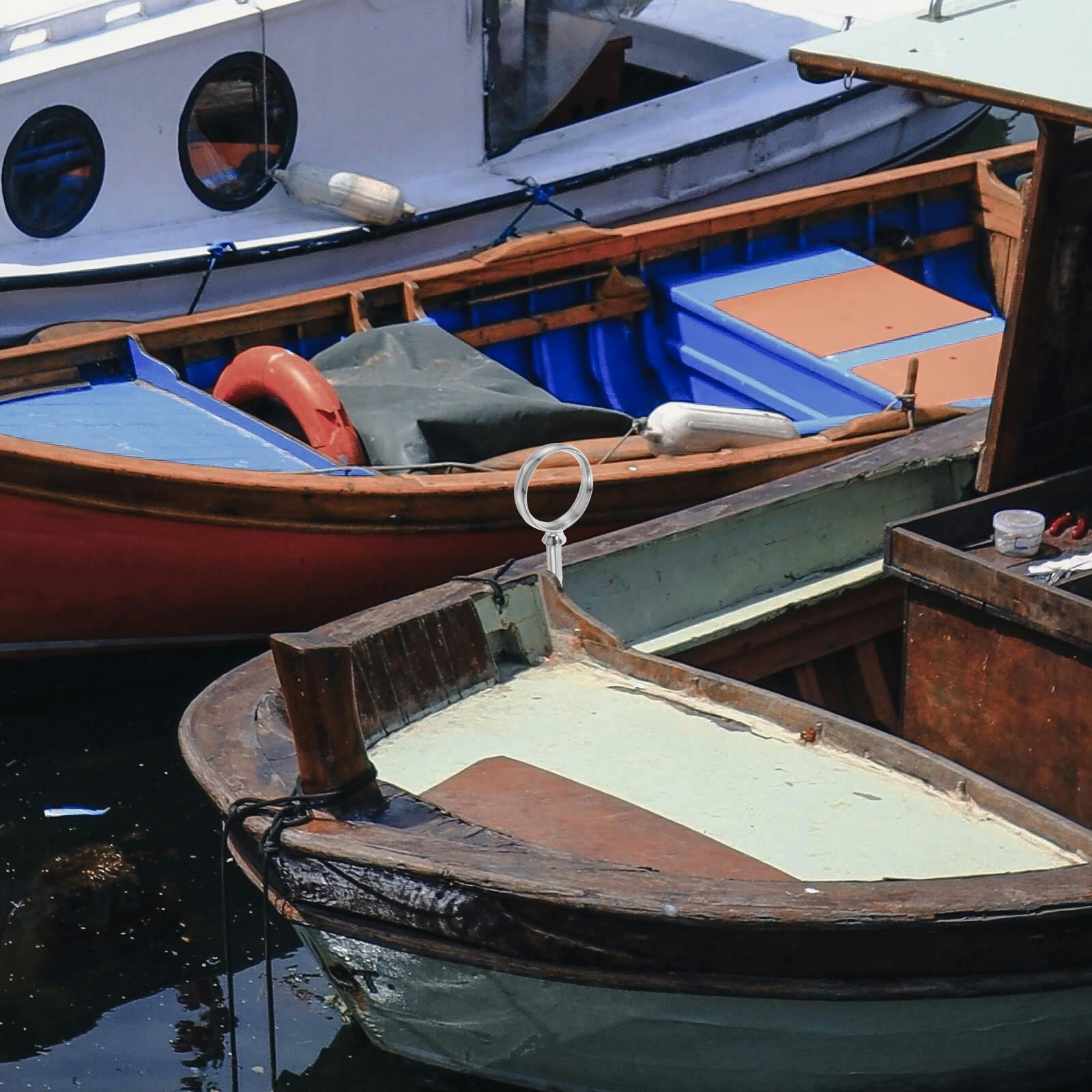 Raindrops Stainless Steel Boat Oarlock Rowlocks Oar Socket Paddle ...