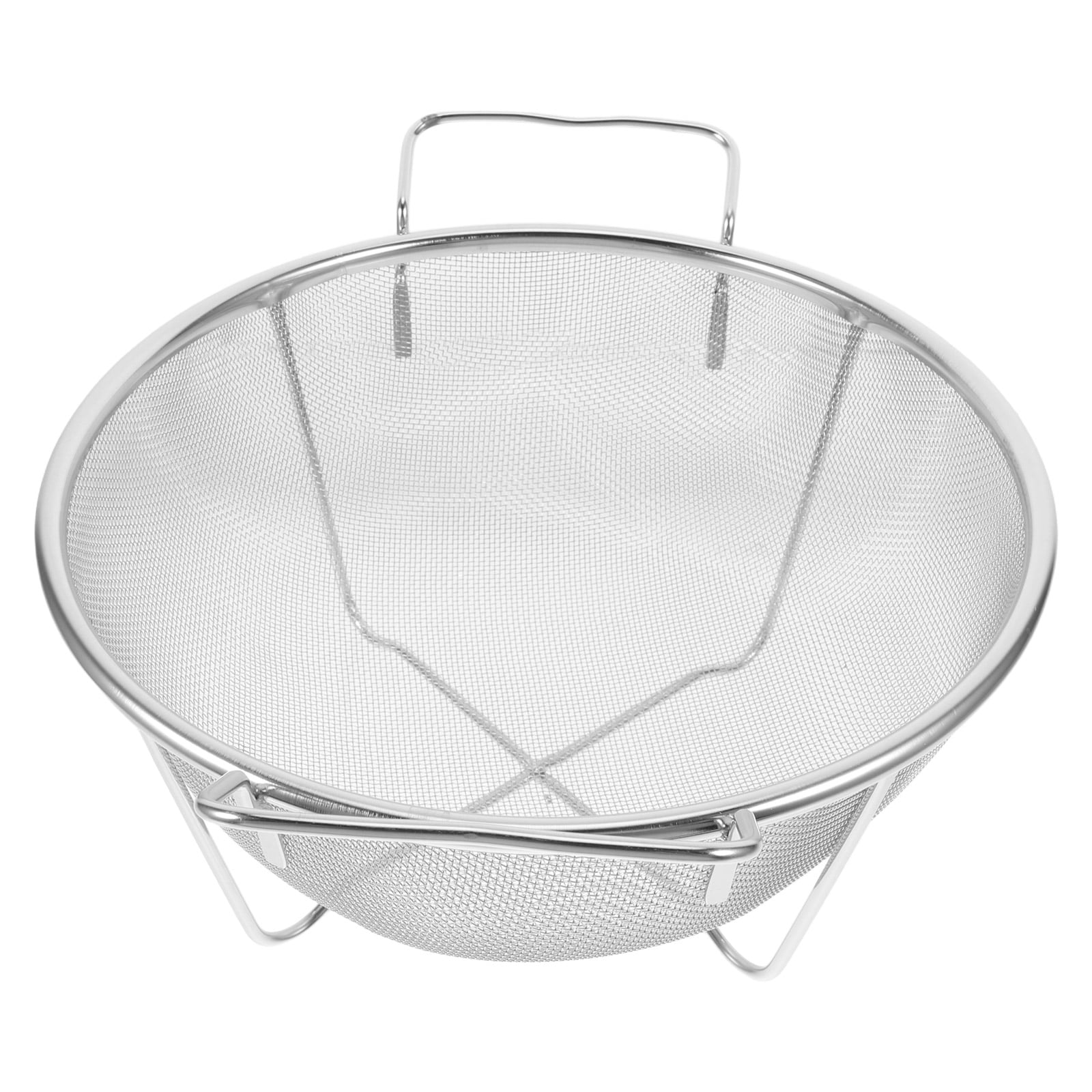 Raindrops Stainless Steel Colander with Handle Fine Mesh Strainer for ...