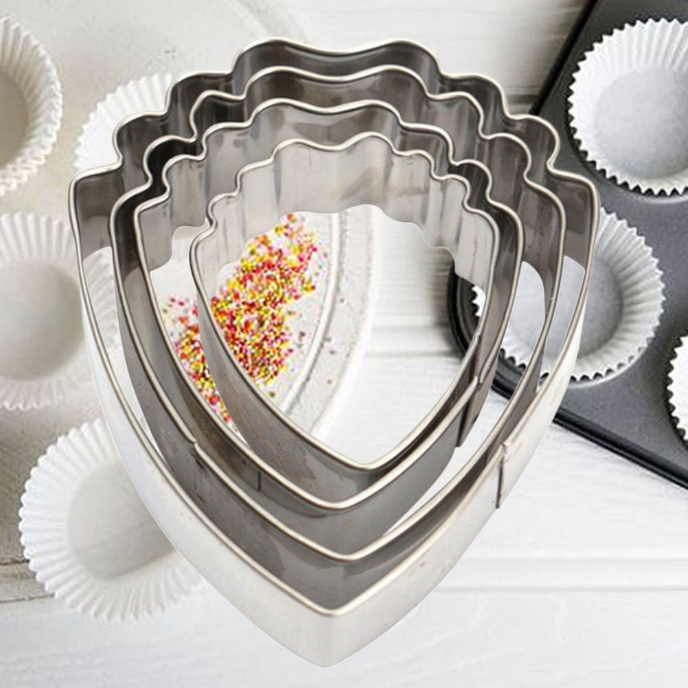 DEMACRIO Cookie Cutter Molds 4Pcs Peony Petal Shape Stainless Steel For ...
