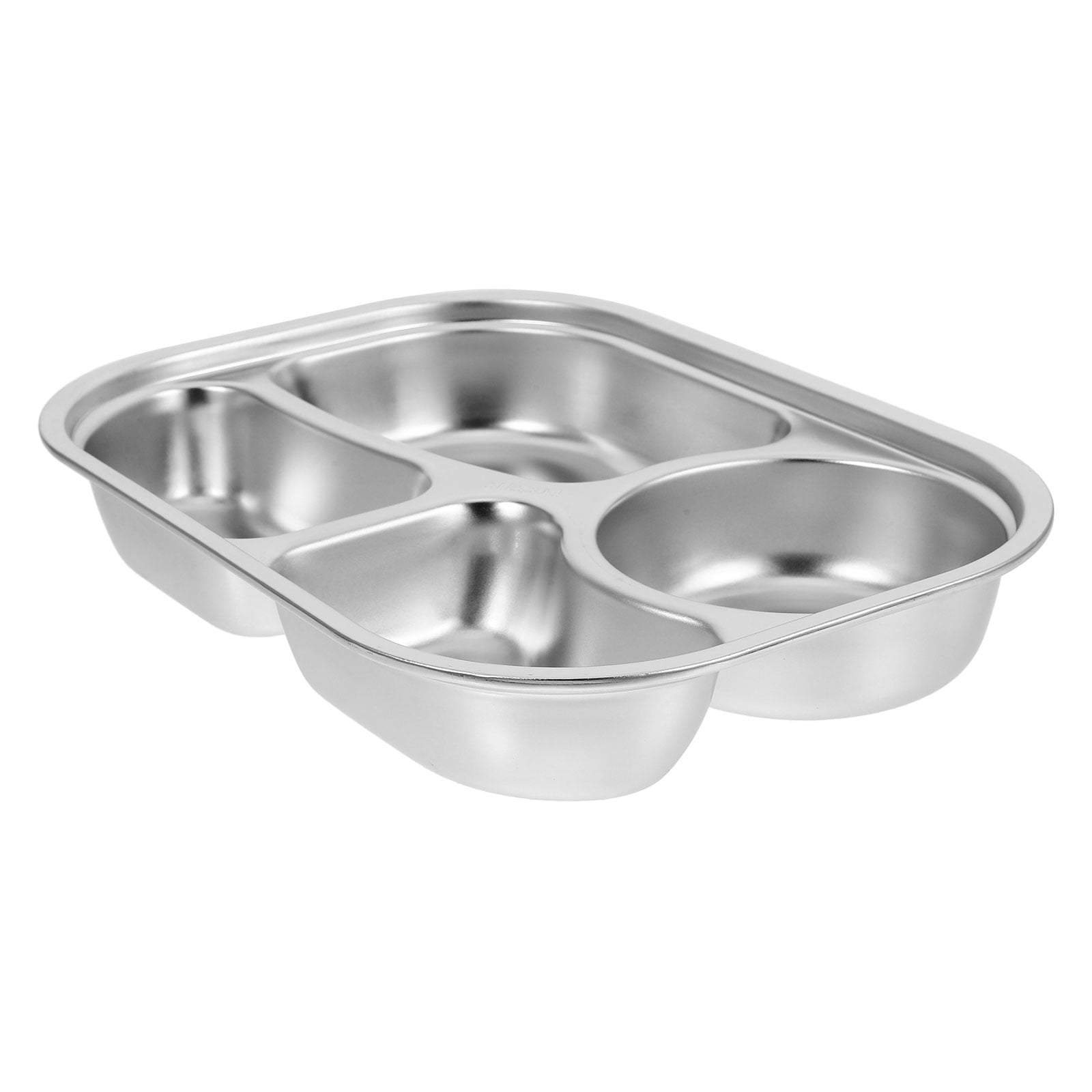 Raindrops Stainless Steel Divided Plate for Portion Control at Home ...