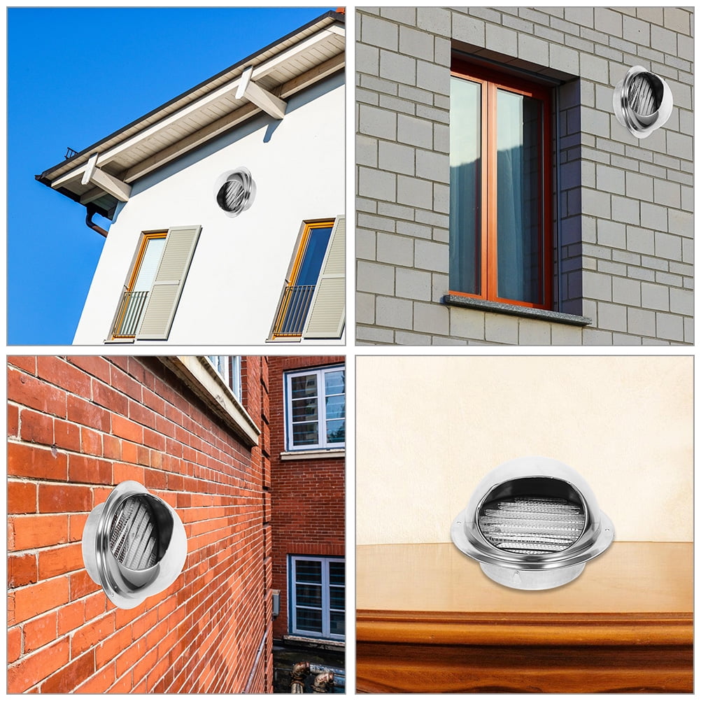 Raindrops Stainless Steel Dryer Vent Cap Stainless Steel Dryer Vent ...