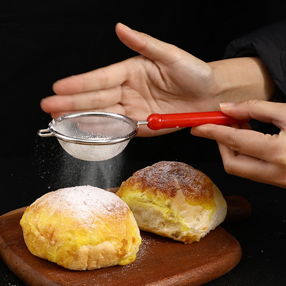 Raindrops Stainless Steel Flour Sifter Fine Mesh Sieve Tea Strainers ...