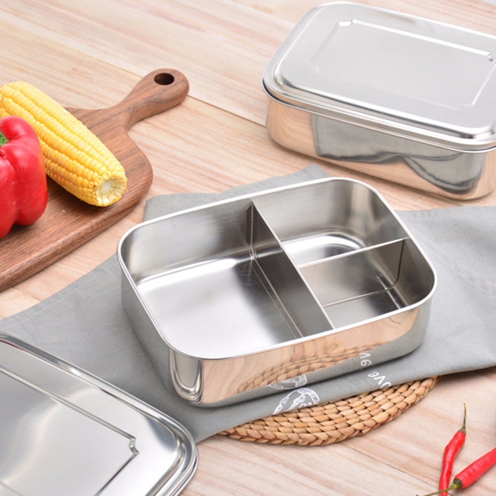 Raindrops Stainless Steel Food Container Bento Storage Lunch Box 3 ...