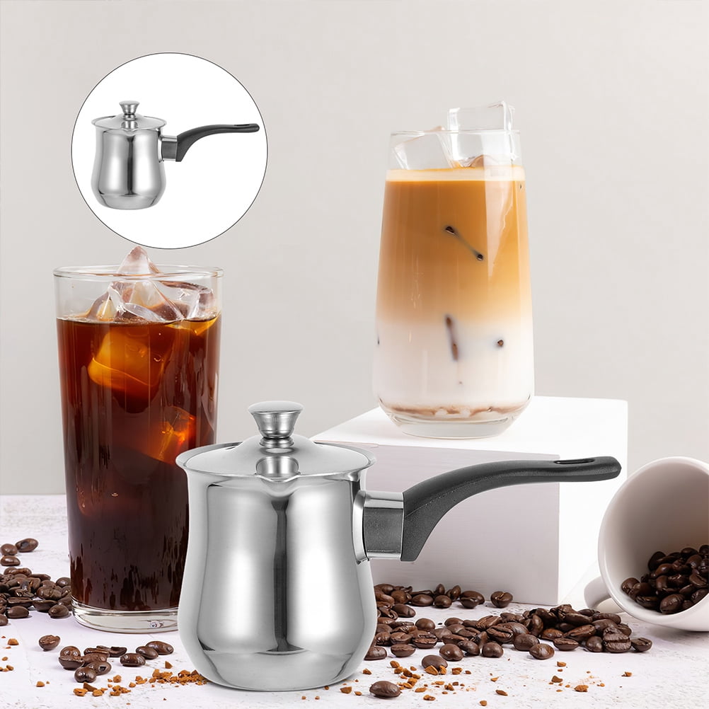 Raindrops Stainless Steel Milk Warmer Pot Turkish Coffee Maker Multi ...