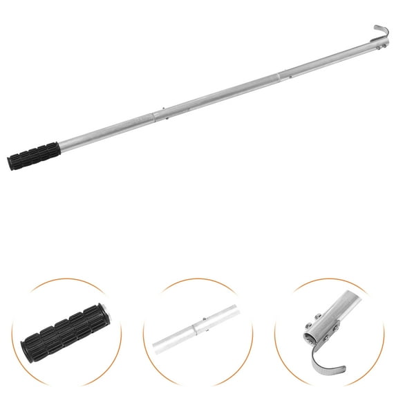 Raindrops Sturdy Stainless Steel Pole with Hook for Attic Ladder ...