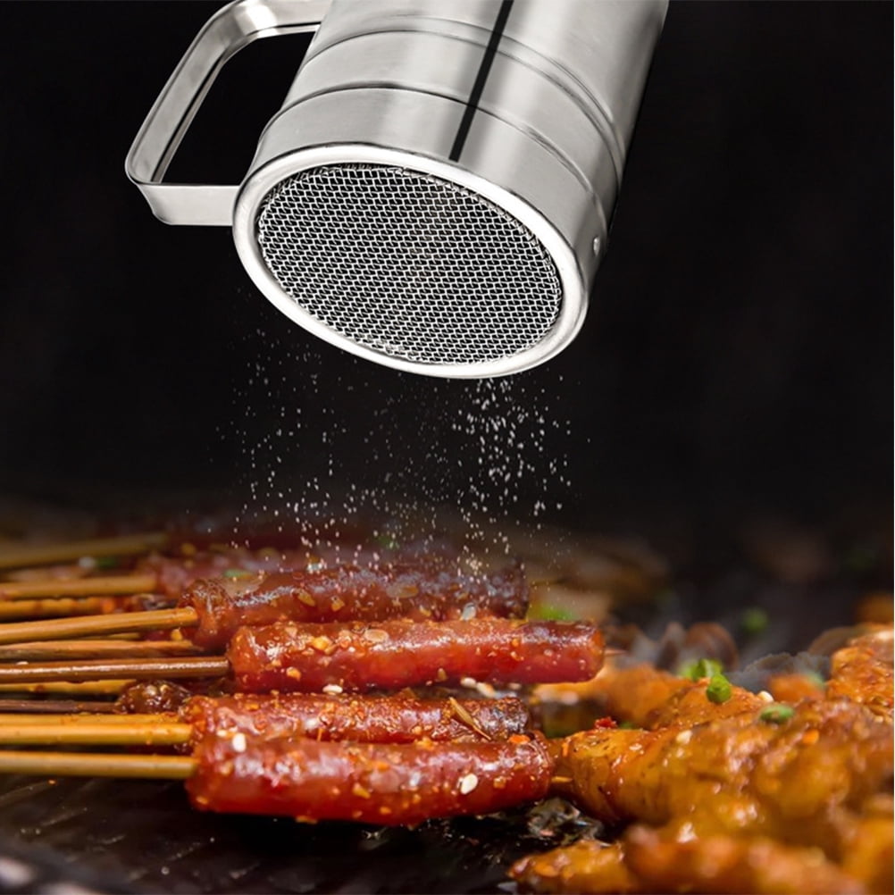 Raindrops Stainless Steel Seasoning Can Spice Jar Kitchen Storage ...
