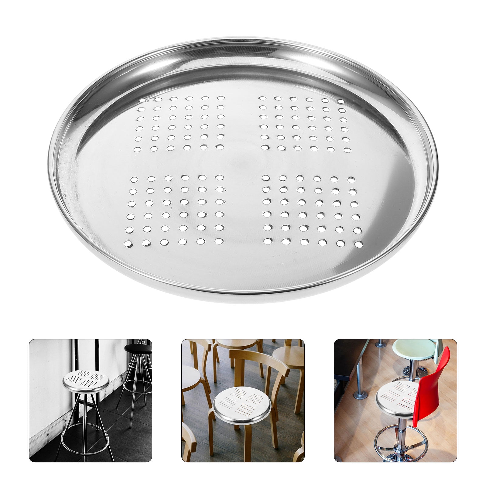Raindrops Stainless Steel Stool Seat Replacement Bar Stool Seat Part ...