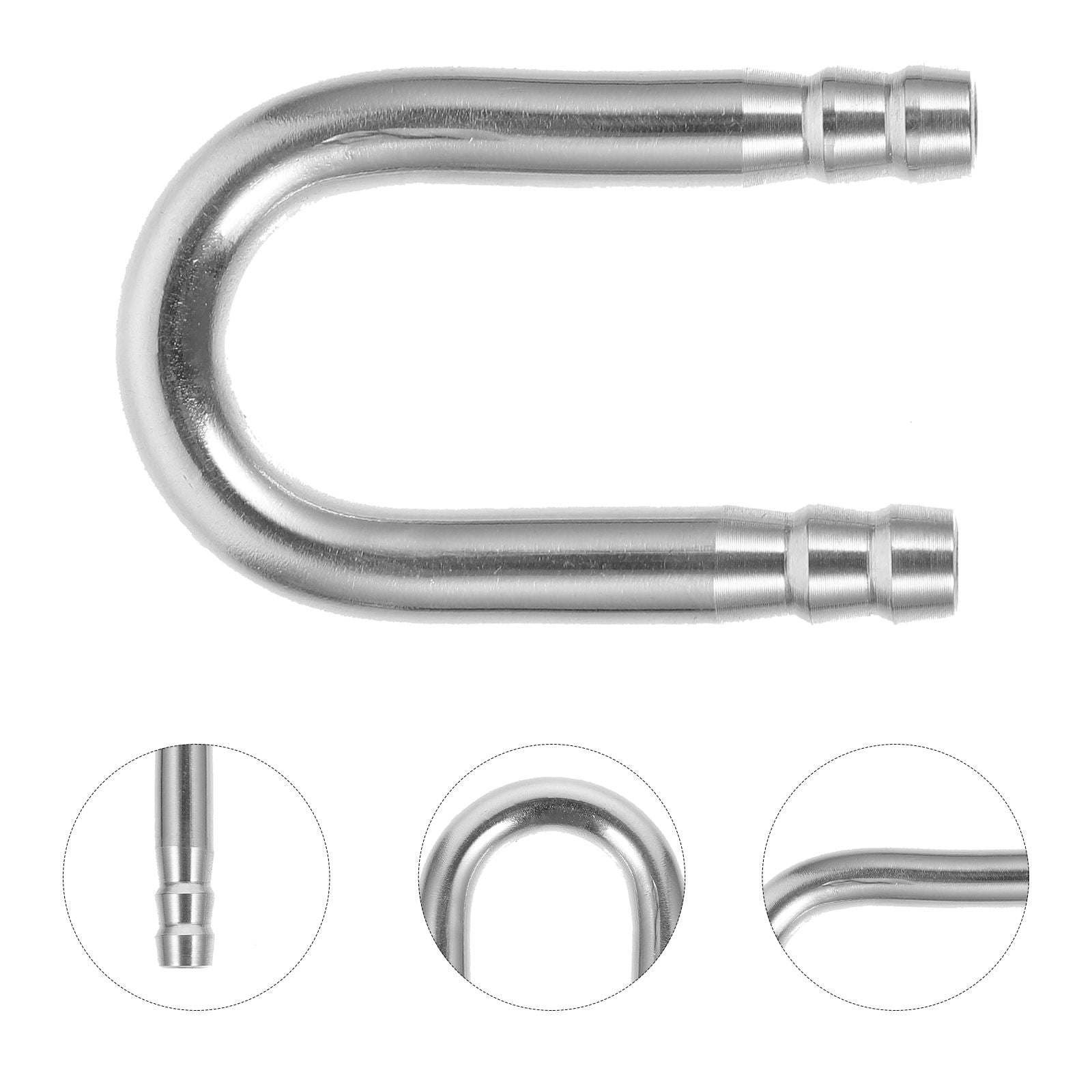 Raindrops Stainless Steel U-Shape Aquarium Connectors Silver 1Pc 1.6x1 ...