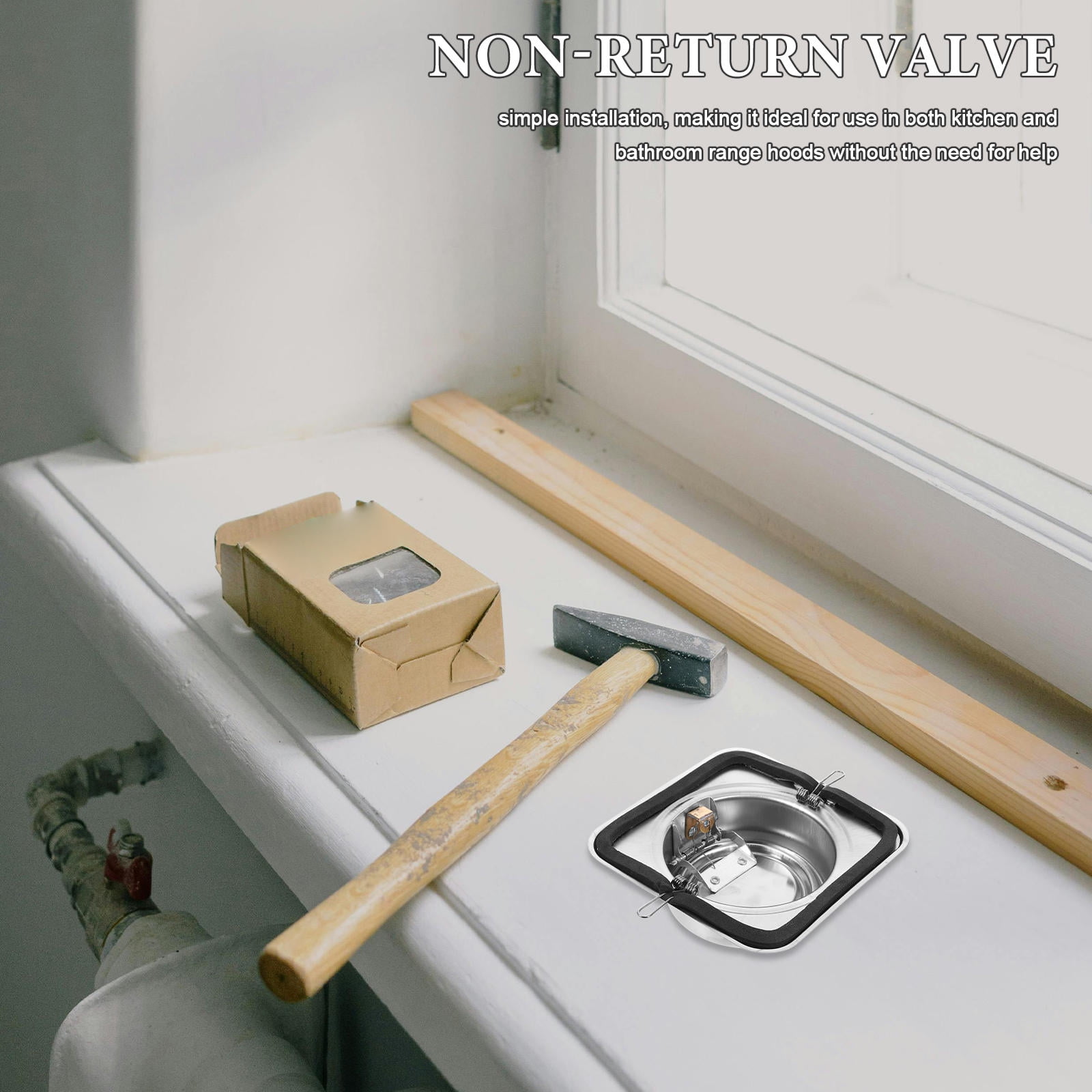 Raindrops Stainless Steel Wall Vent Outlet With Non Return Flap Flue ...