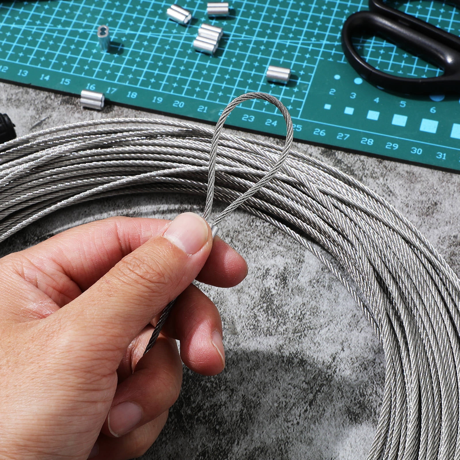 Raindrops 304 Stainless Steel Wire Rope Set Grey for Home Outdoor ...