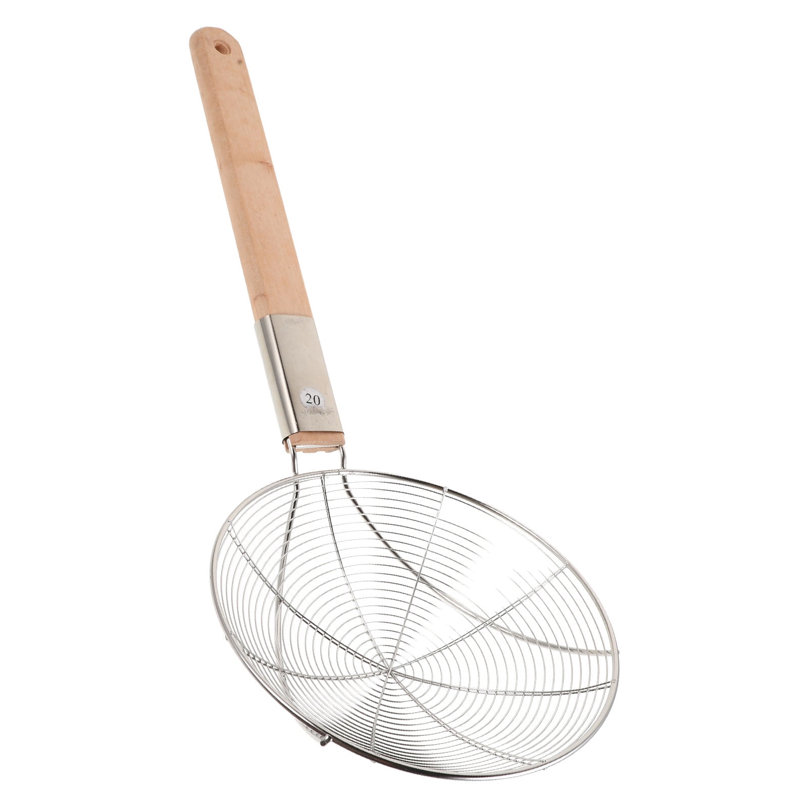 Raindrops Stainless Steel Wire Skimmer Spoon With Handle Strainer Ladle ...