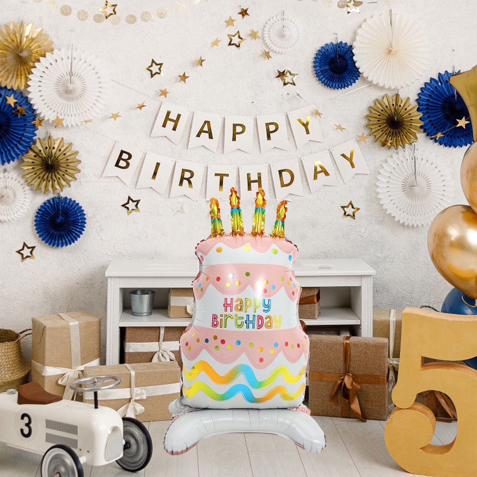 Raindrops Standing Happy Birthday Cake Balloon Birthday Party Balloon ...