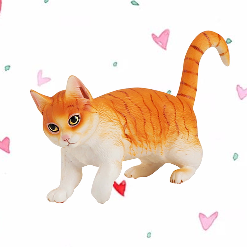 Raindrops Static Desktop Decoratio Imitation Cat Model Fake Figurine ...