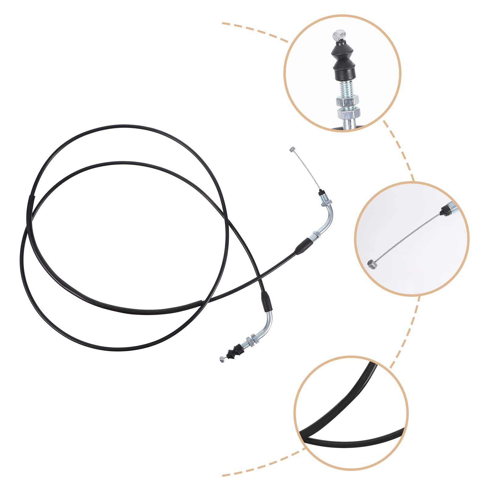 Raindrops Steel Wire Throttle Cable 1Pack for Motorcycle Owners ...