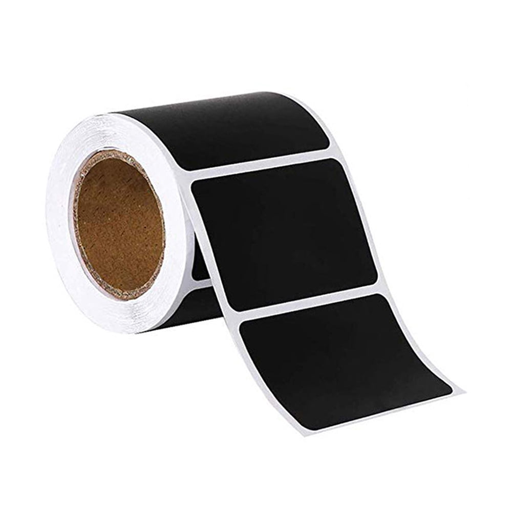 Raindrops Black Name Tags Blank Labels Self Adhesive Kitchen Stickers ...