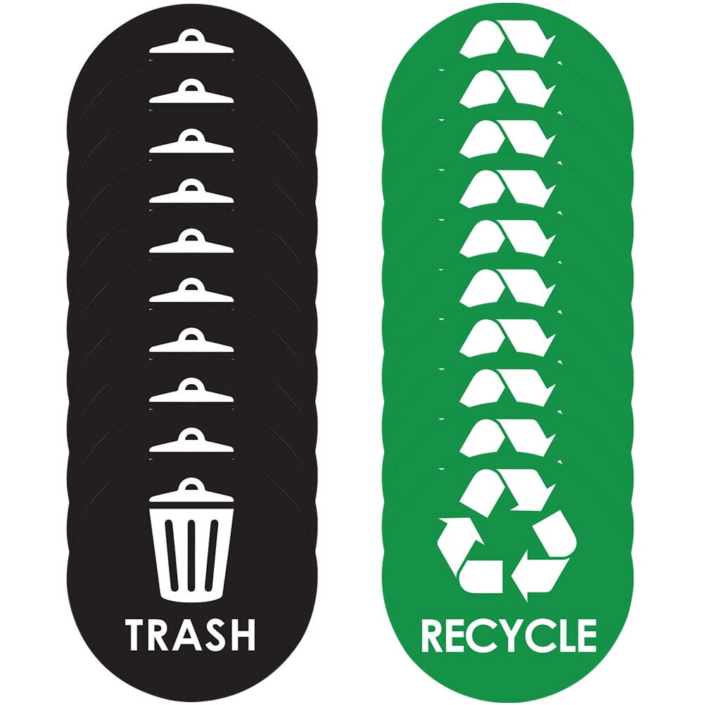Raindrops Sticker Waste Classification Stickers Recycling Bin Recycle ...
