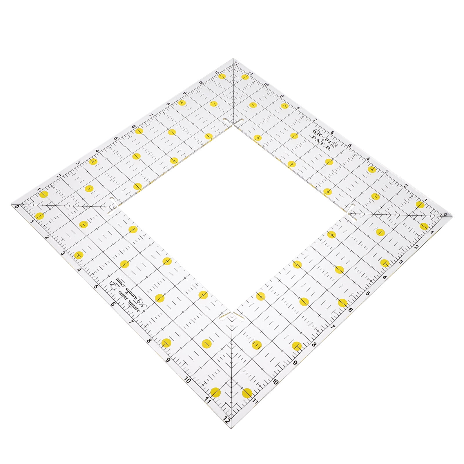 Raindrops Stitch Ruler for Fabric Sewing Quilting Combination Square ...