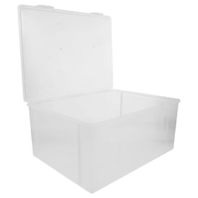 Plastic CD Storage Boxes for Organized Media in White and Blue