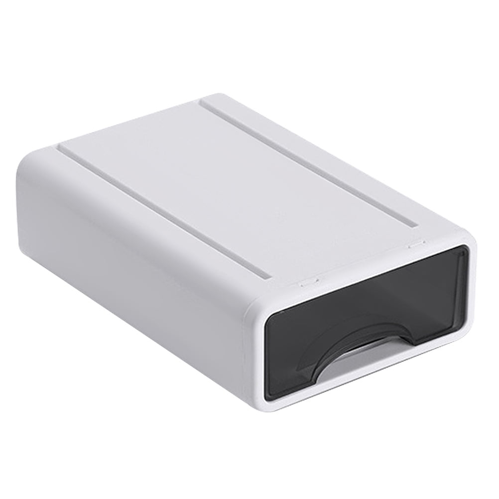 Raindrops Storage Drawers Stackable Containers Box White Groove Design ...