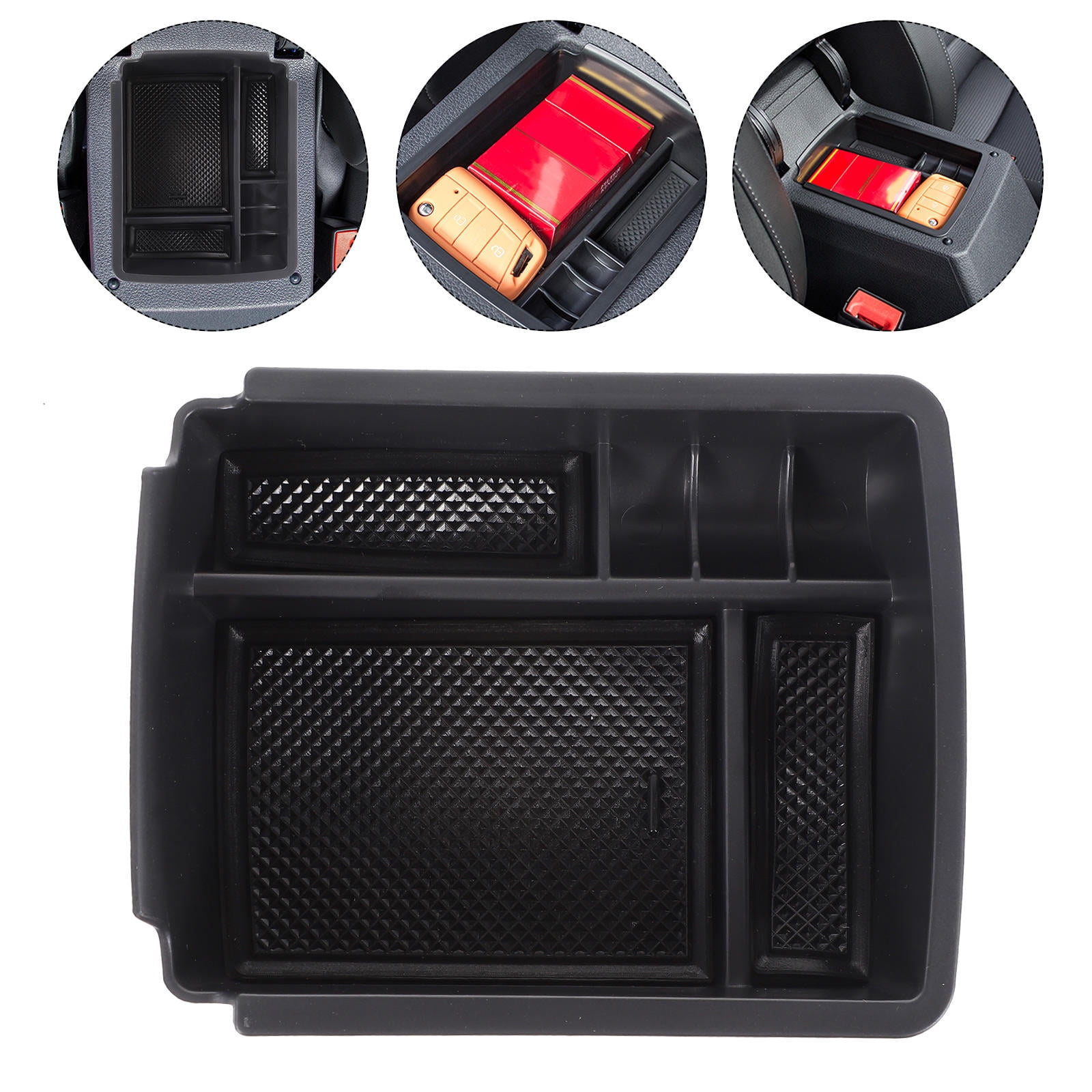 Raindrops Storage Middle Console Organizer Arm Rest Tray Center Man ...