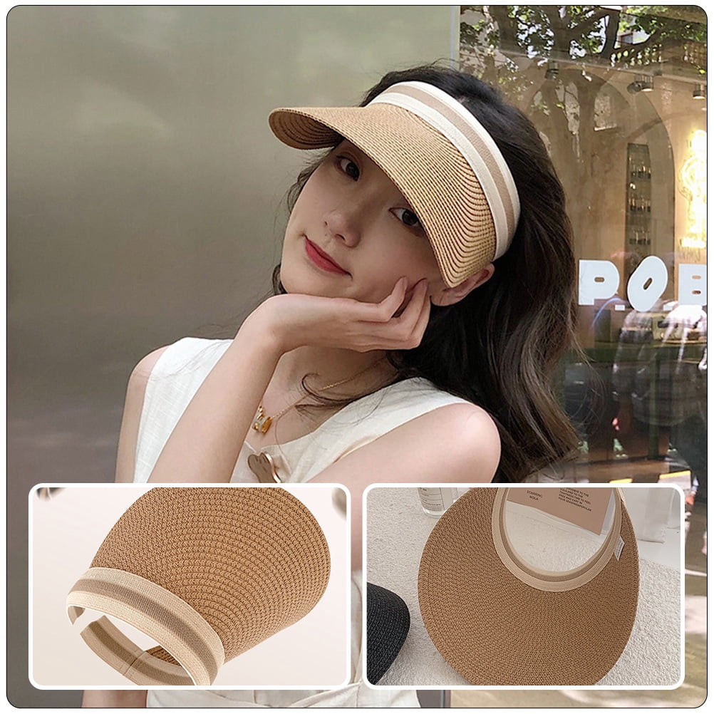Raindrops Straw Women Sun Hat Stylish Sun Visor Hat Women's Miss ...