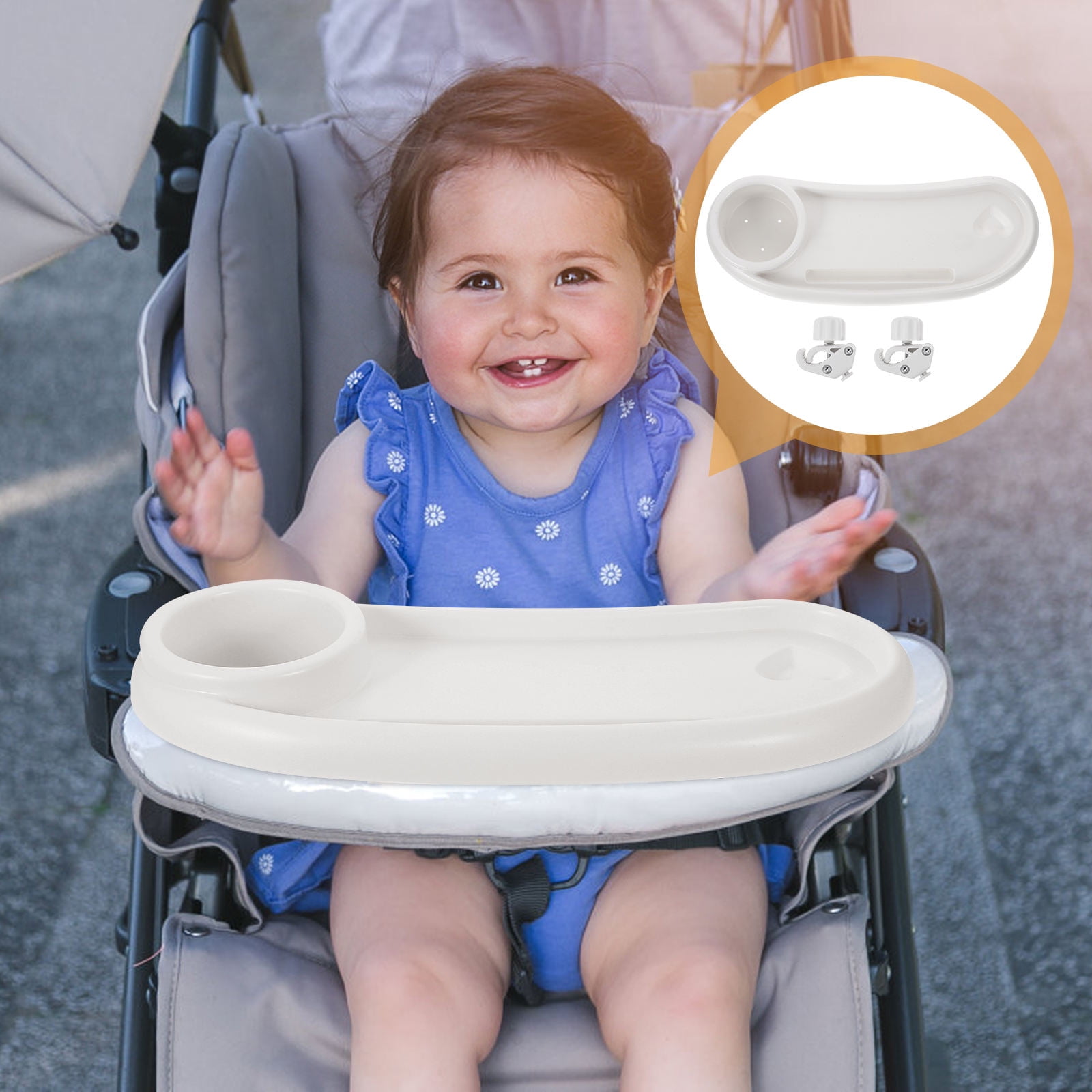 Raindrops Stroller Tray With Cup Holder Universal Baby Stroller Food ...