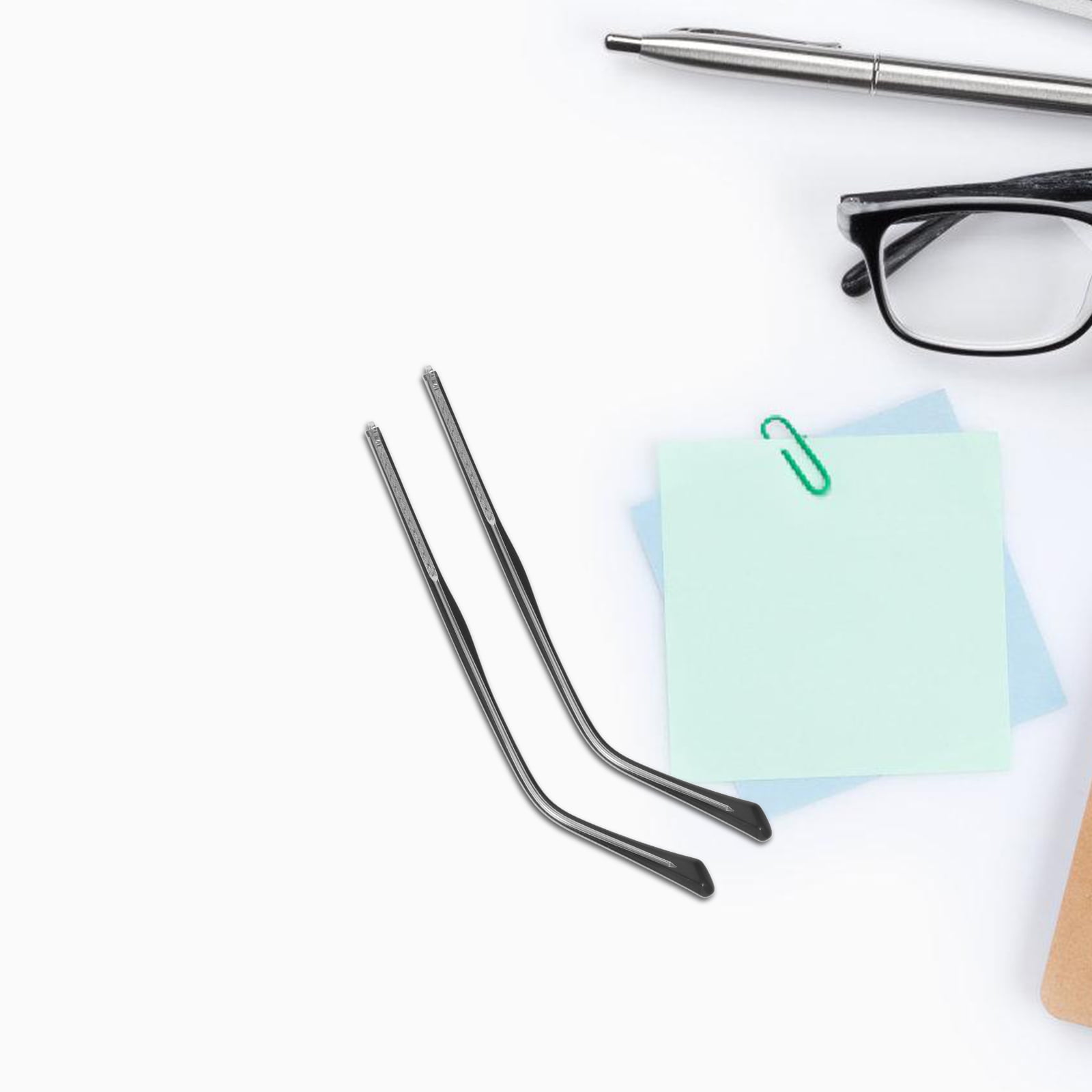 Raindrops Stylish Metal Eyeglass Arms for Glasses Replacement Black ...